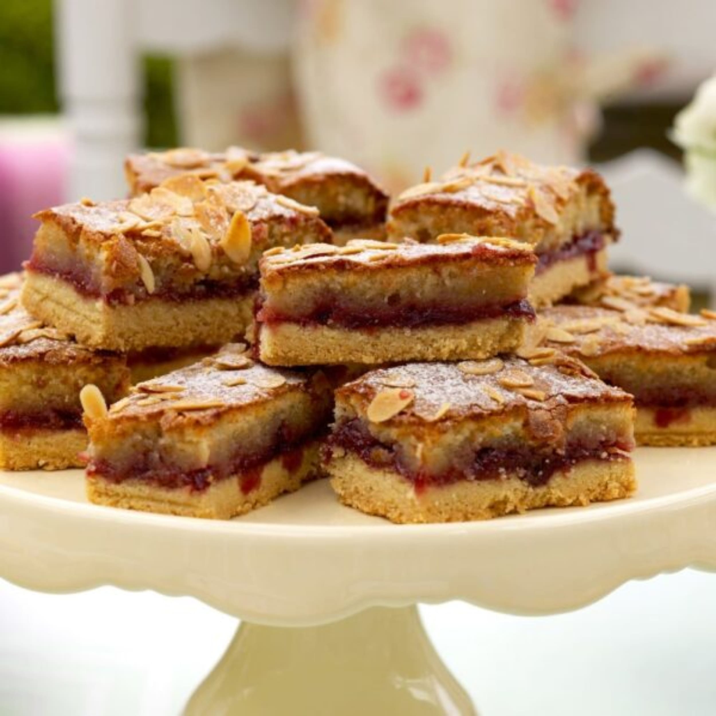 Cherry Bakewell Slice | My Coffee Station